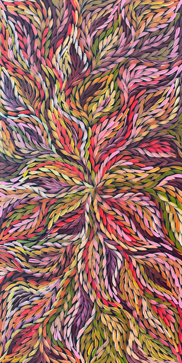 Bush Medicine Leaves Aboriginal Artwork Painting 480x870